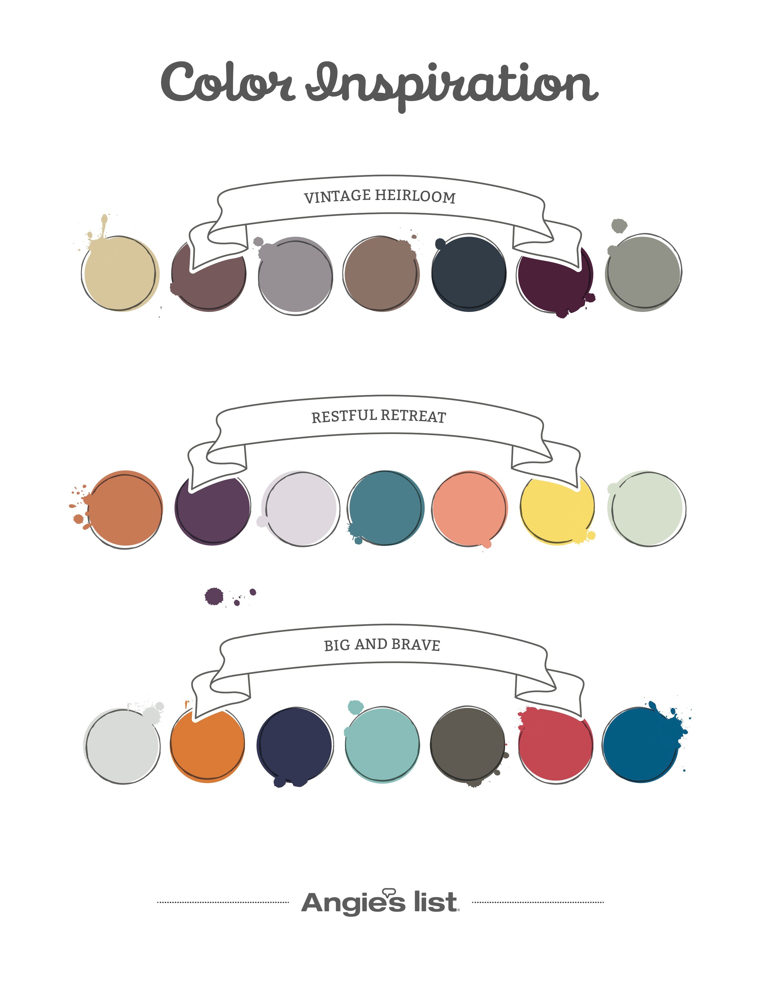 Color Inspiration From Design Palettes | Angie's List